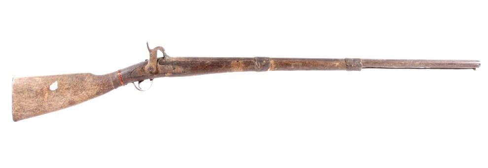 Early North Plains Indian Trade Percussion Rifle