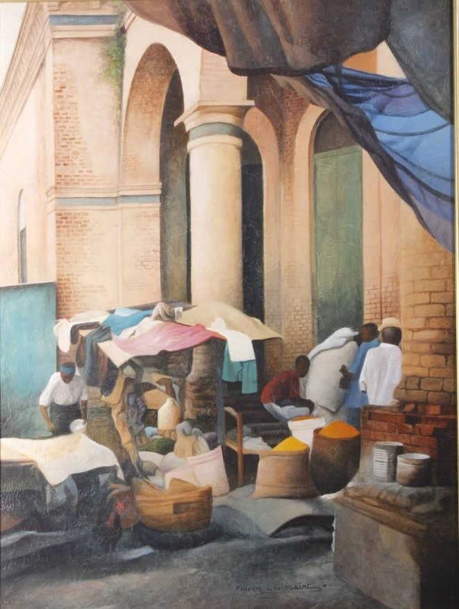 Franck Louissaint Haitian Original Oil Painting
