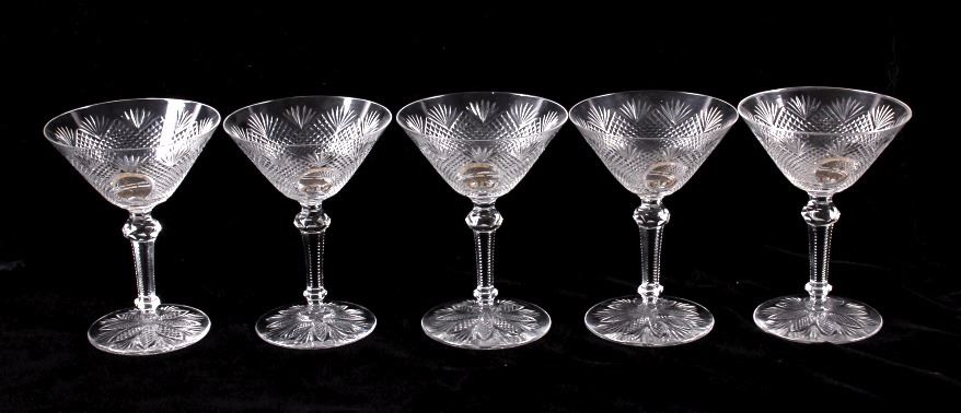 Antique Baccarat Fine Crystal Stemware Collection