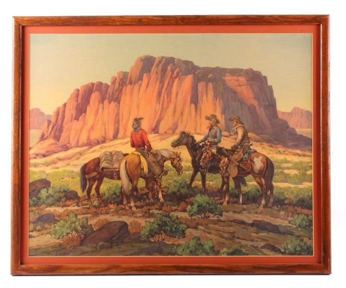 Tillman Goodan Westward Ho Cowboy Print
