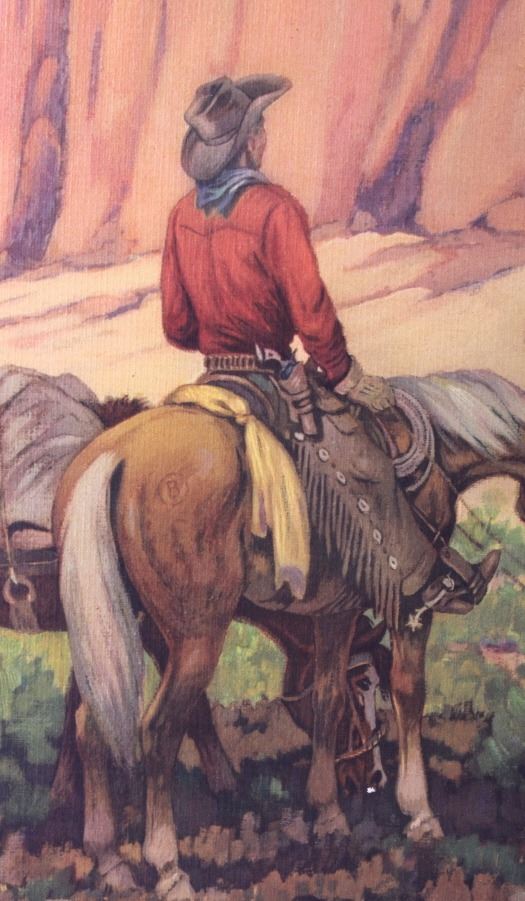 Tillman Goodan Westward Ho Cowboy Print