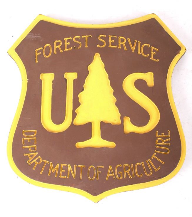 Vintage US Forest Service Department of Ag. Sign
