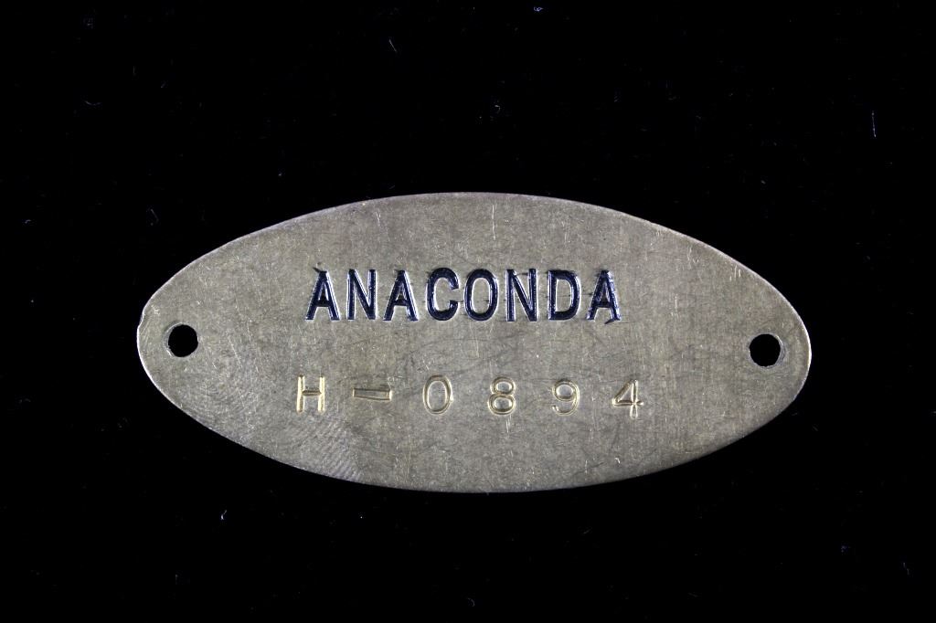 Anaconda Copper Mining Company Brass Tags