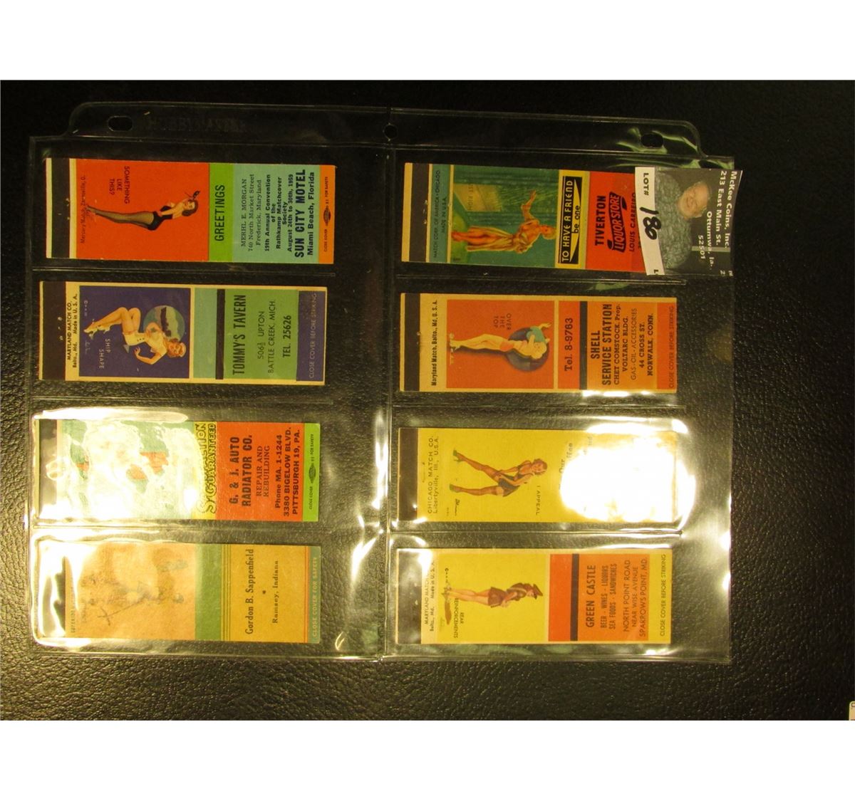 Collection of (8) different Risque Match Book Advertising Covers In a ...