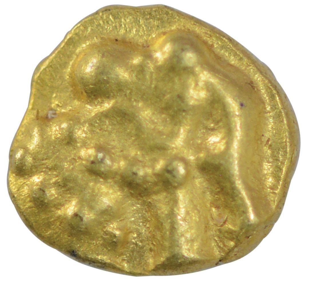 Gold Quarter Fanam Coin of Western Ganga Dynasty.