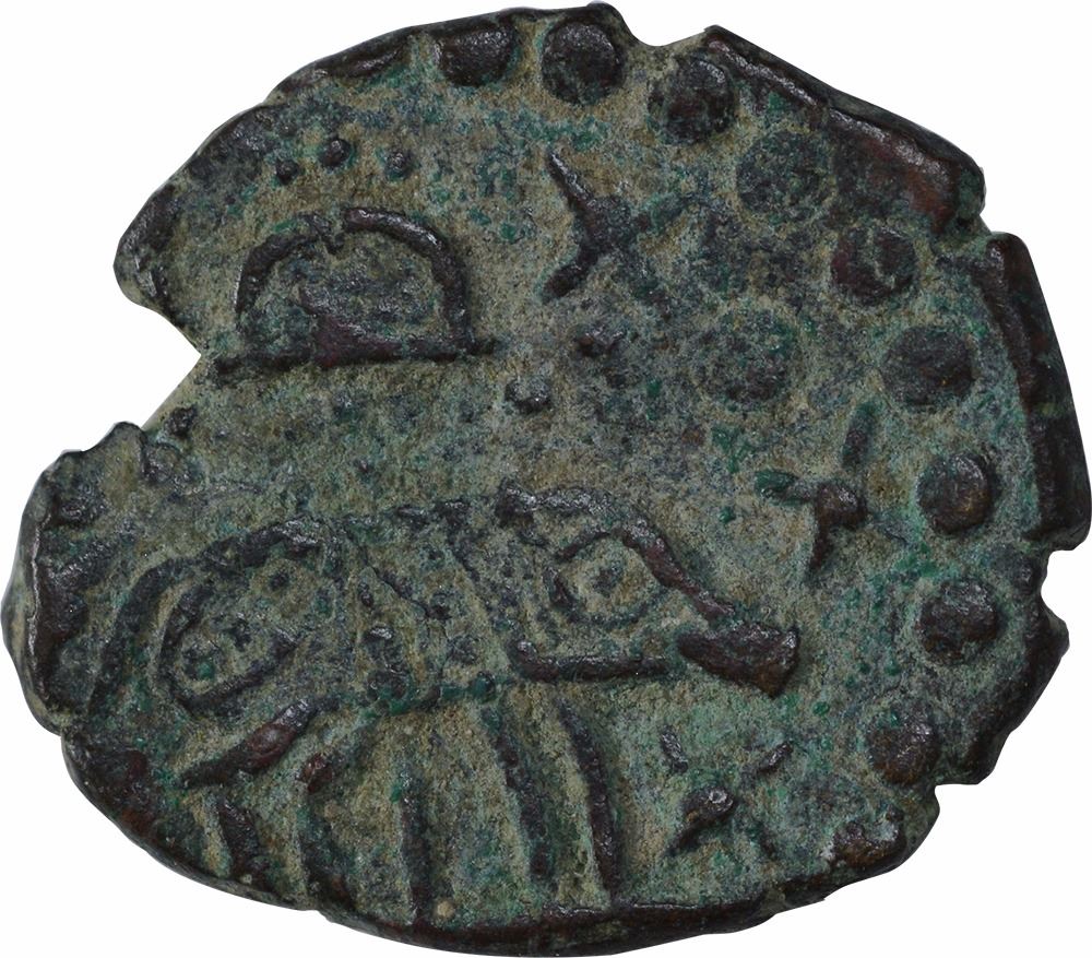 Copper Kasu Coin of Kulottunga Chola of Chola Dynasty.