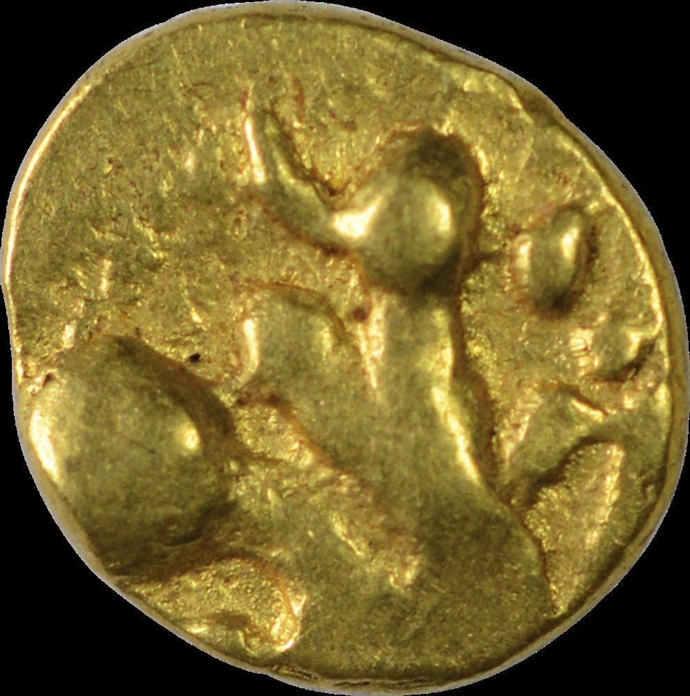Gold Fanam Coin of Eastern Ganga Dynasty of Orissa.