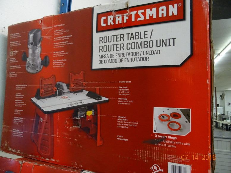 Craftsman Router Table Combo Unit - Return