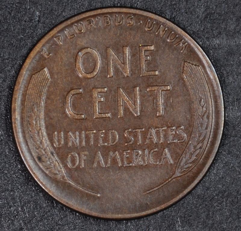 1924-D LINCOLN CENT, AU BROWN, NICE!!