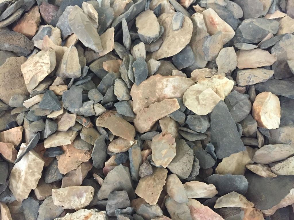 Approx. 23 lbs Flint-Stones Knapped Scrapers etc.