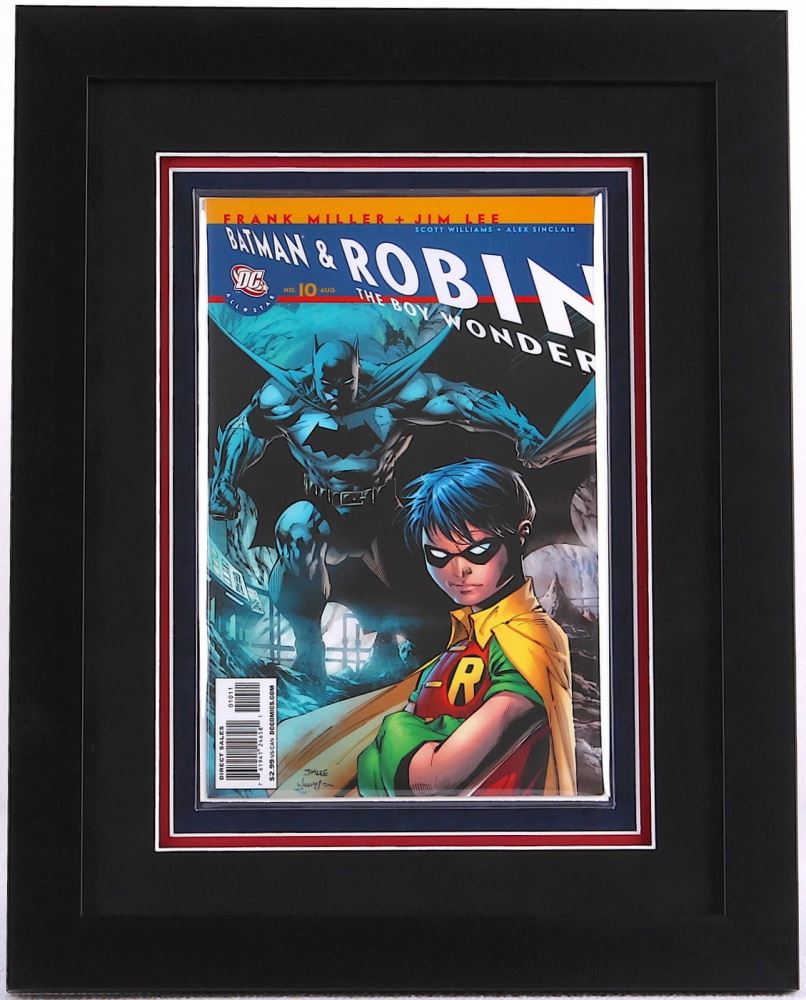 DC "All Star Batman & Robin The Boy Wonder" Comic 13x16 Custom Framed ...