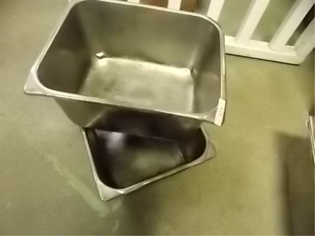 COMMERCIAL STAINLESS STEEL STEAM TABLE INSERT PANS ASSORTED LARGE ...