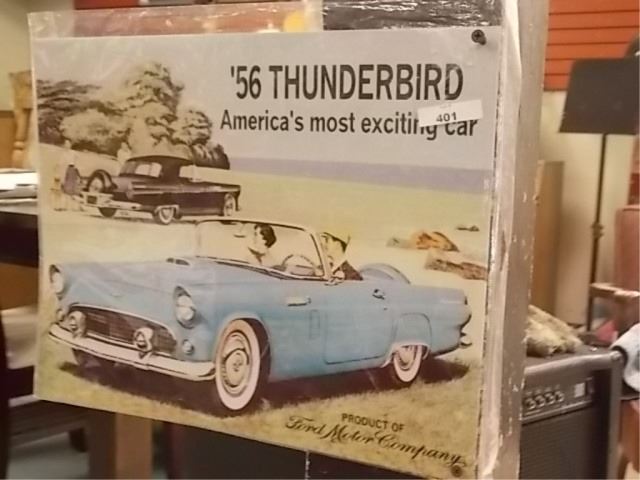 METAL 56 THUNDERBIRD SIGN