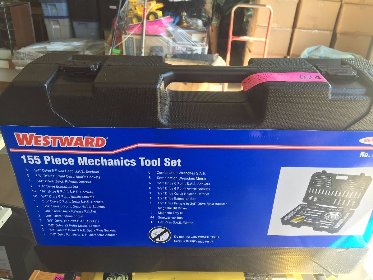 New Westward 155 Pcs Mechanics Tool Set