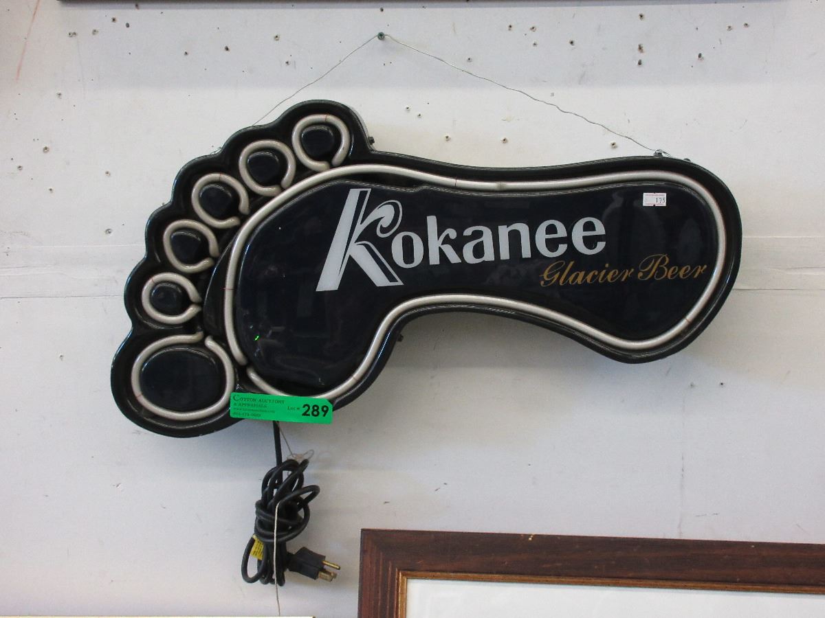 Electric Kokanee wall sign - used
