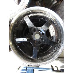 Set of 4 Black/Chrome Rims Multi Fit Wheel