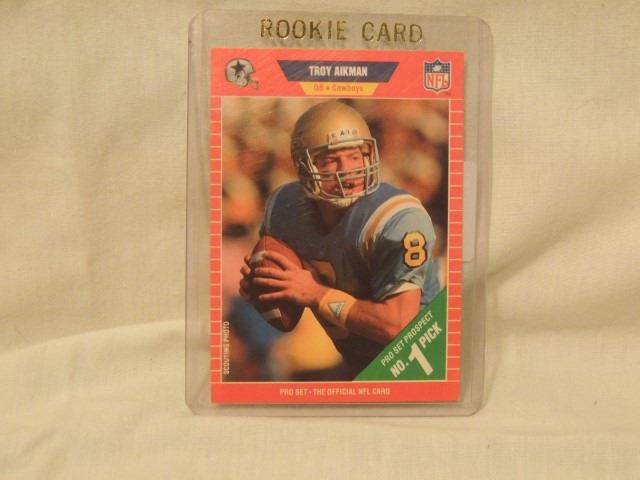 1989 TROY AIKMAN ROOKIE FOOTBALL CARD