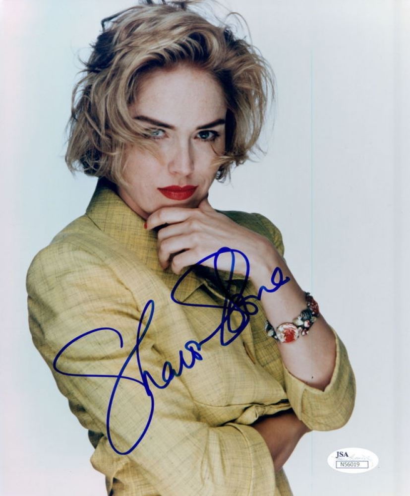 Sharon Stone Signed 8x10 Photo (JSA COA)