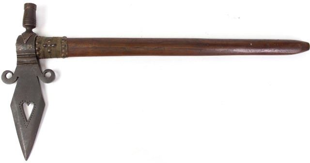 Large replica spontoon pipe tomahawk