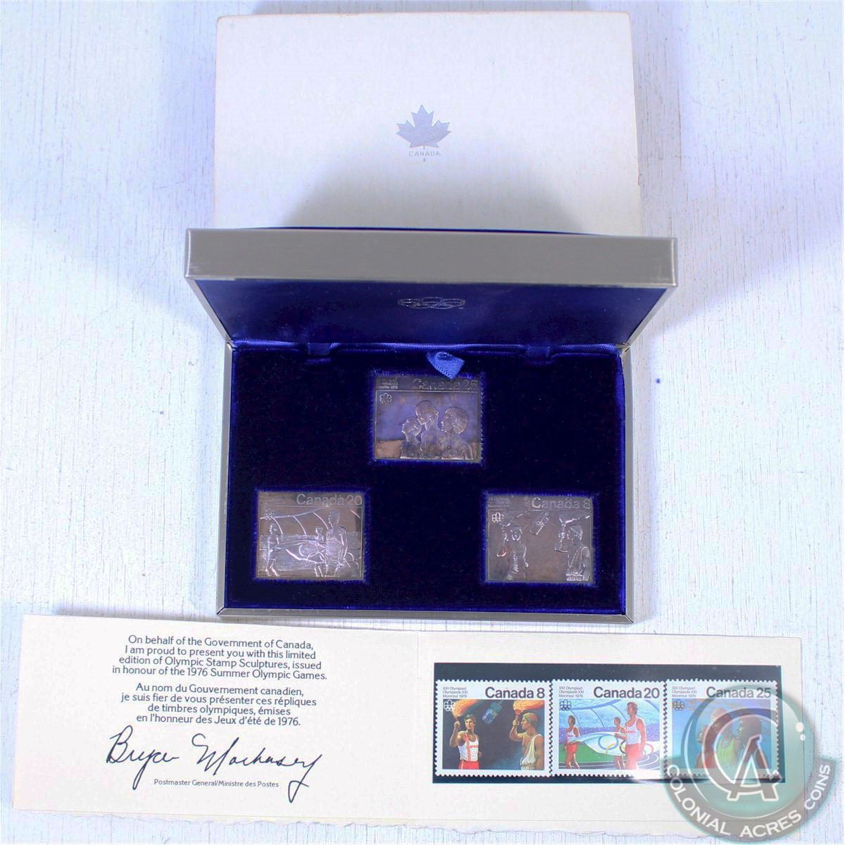 Set of Pure Silver Stamps issued by Canada Post, each weigh 16 grams ...