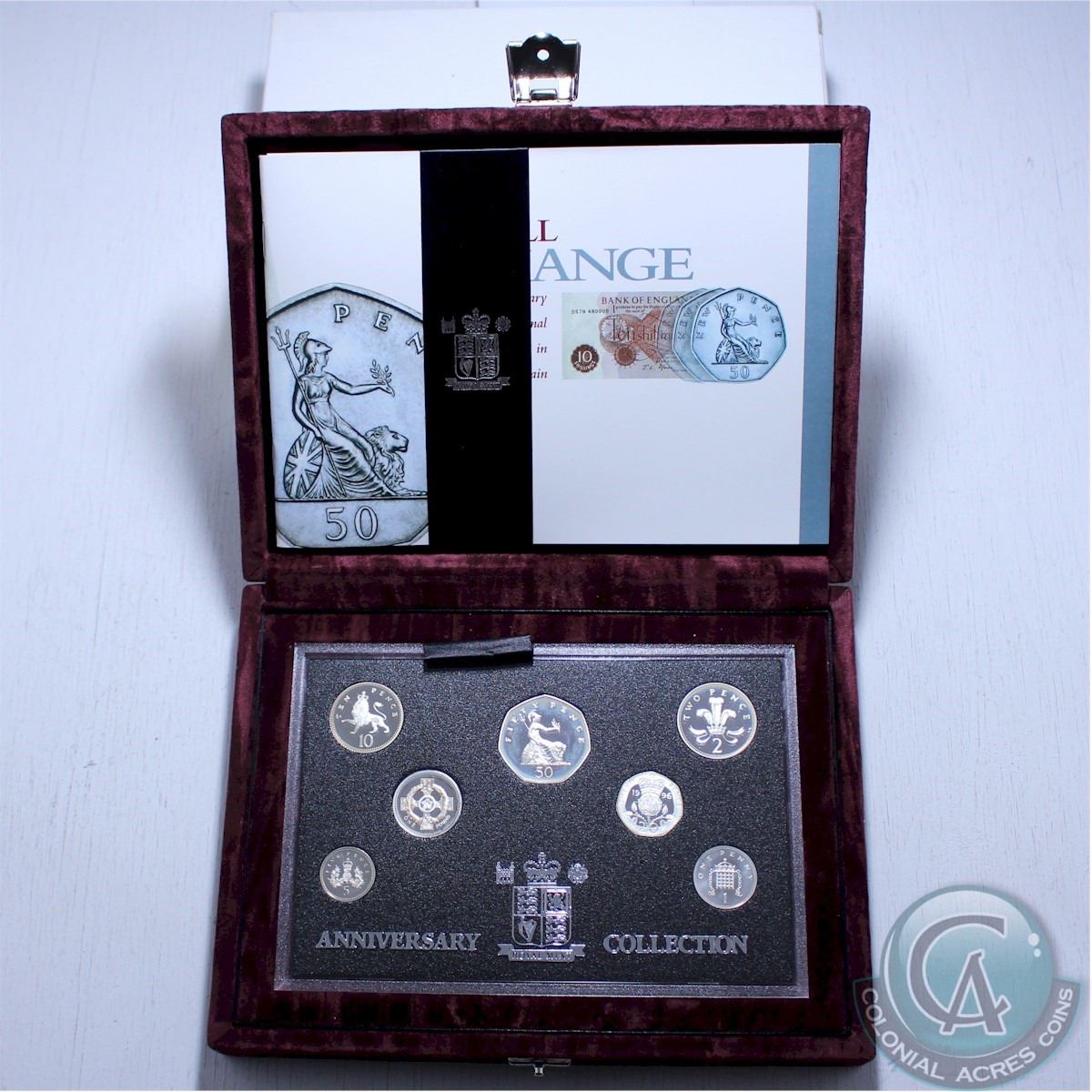 1996 United Kingdom 25th Anniversary of decimal currency in Britian ...