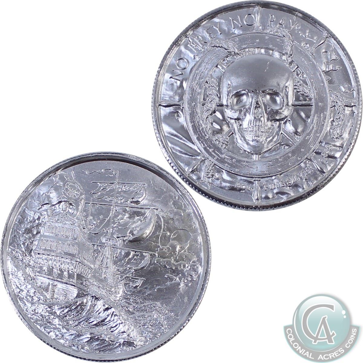 The Privateer Collection - The Privateer 2 oz. .999 Fine Silver Round ...