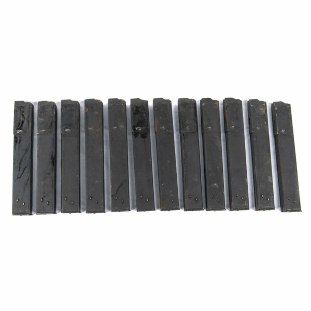 Group of Twelve 9mm STEN Submachine Gun Magazines