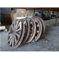 5 Ford Model T rear wheels