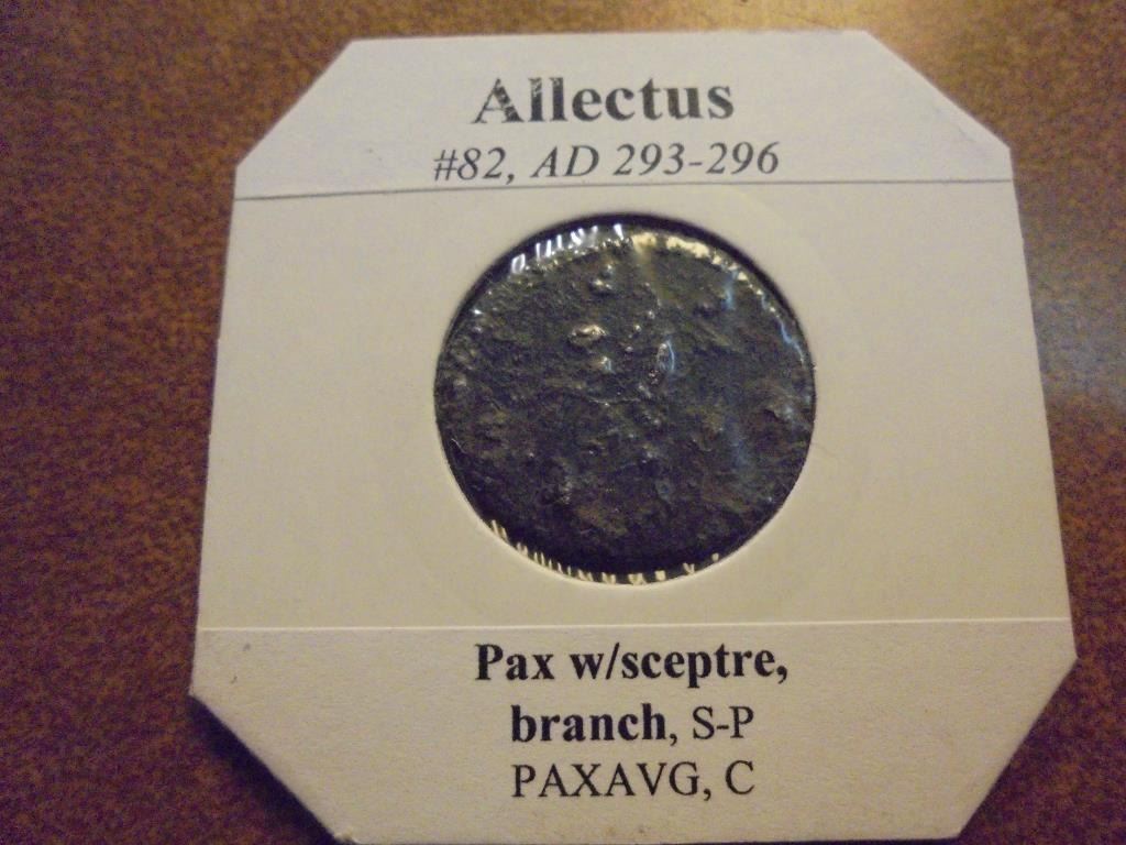 293-296 A.D. ALLECTUS ANCIENT COIN (FINE)