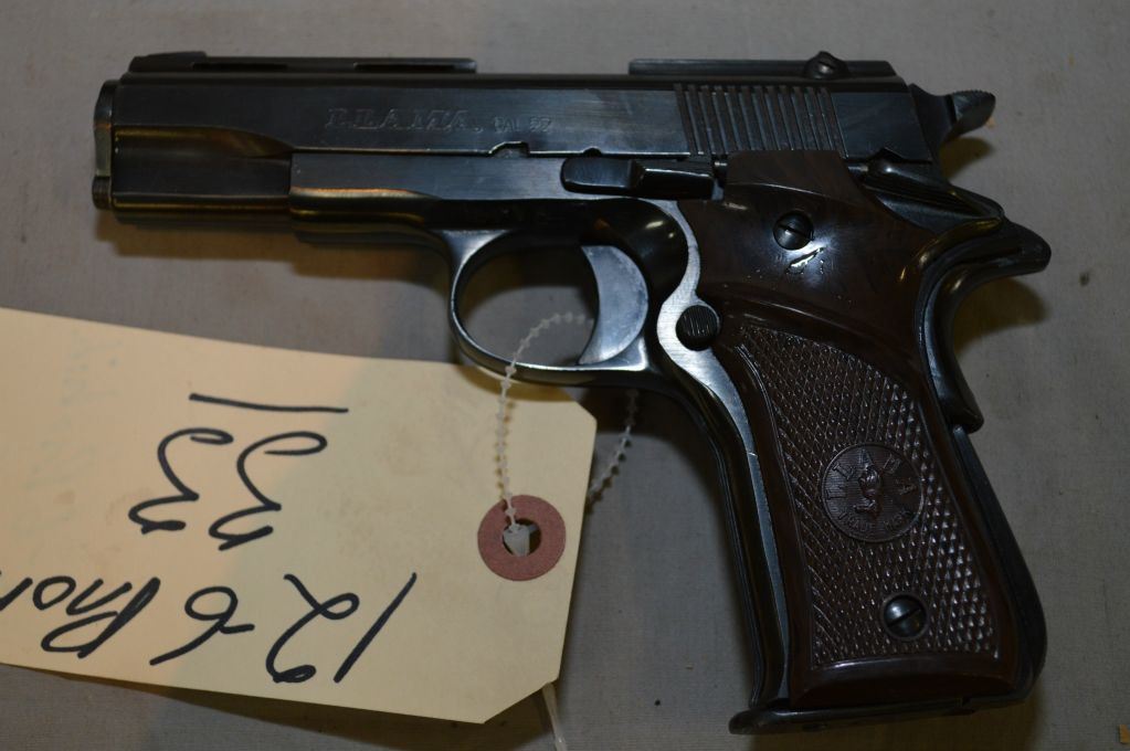Llama Model XV .22 LR Cal 8 Shot Semi Auto Pistol w/ 95 mm vent rib bbl ...