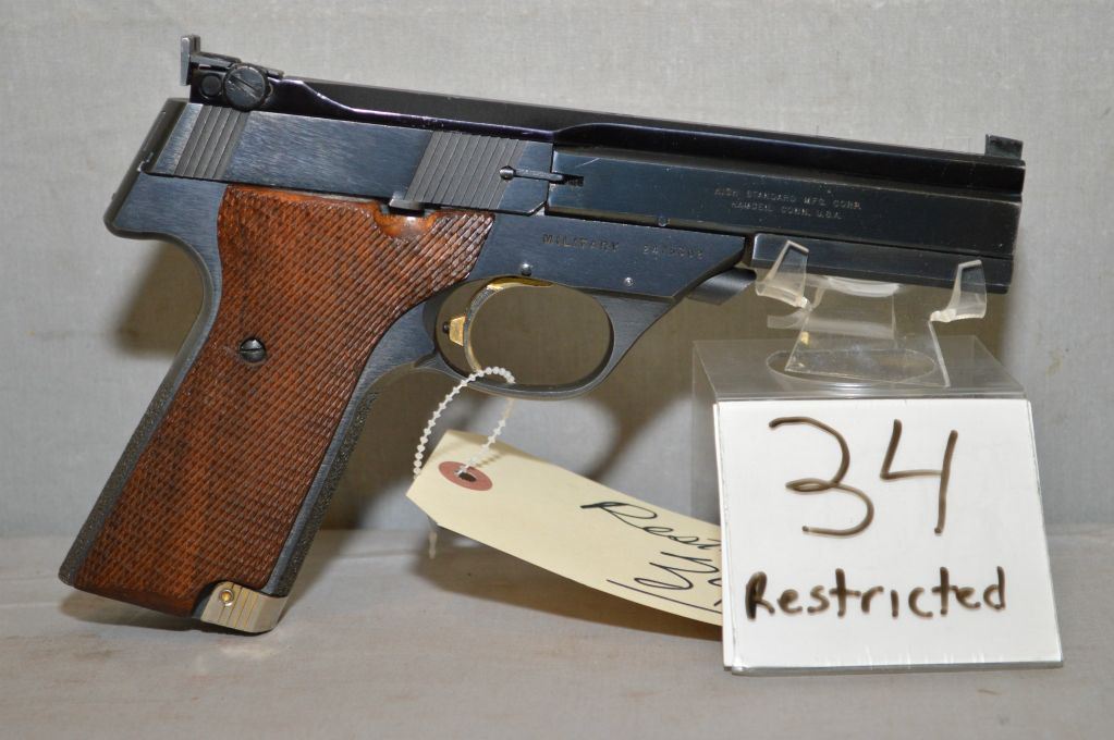 High Standard Model Victor Military .22 LR Cal 10 Shot Semi Auto Pistol ...