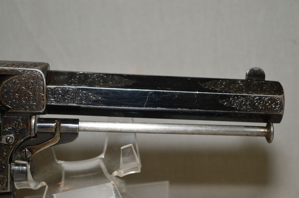 Tranter Model 1868 .450 Cal 6 Shot Double Action Engraved Revolver w ...