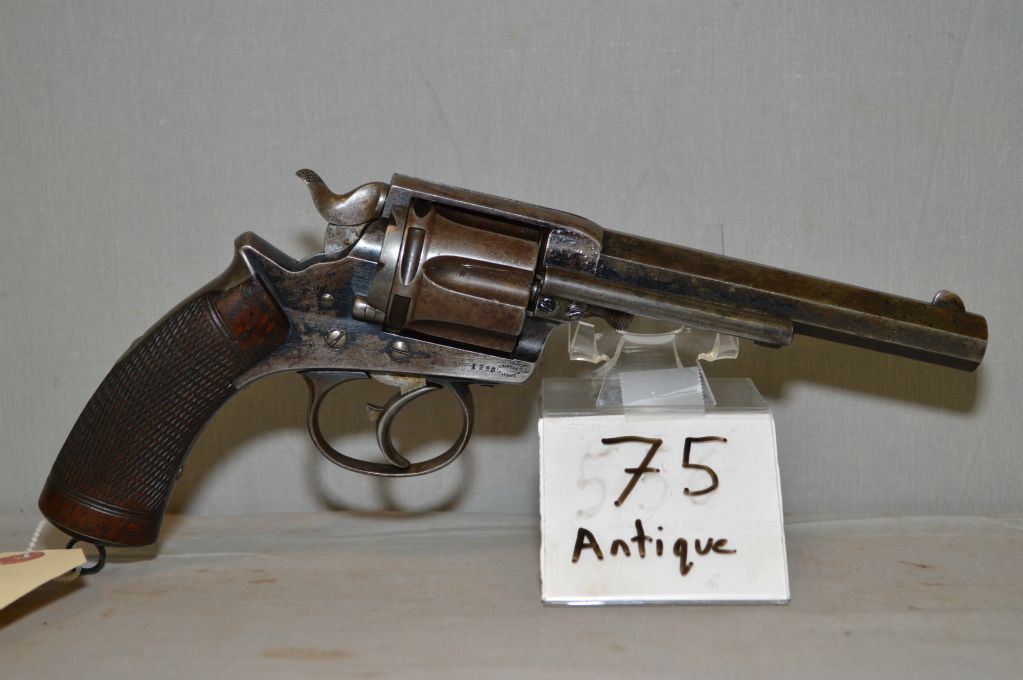 Tranter Model 1878 .450 Cal 6 Shot Double Action Revolver w/ 154 mm ...
