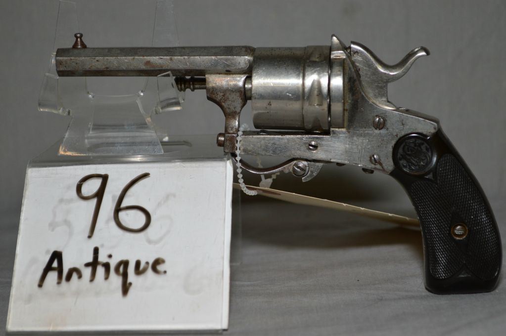 Belgian Folding Trigger .320 Cal Pocket Revolver w/ 76 mm bbl [ approx ...