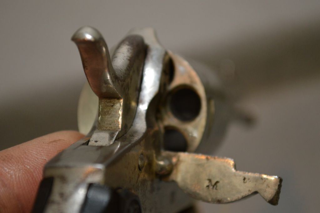 Belgian Folding Trigger .320 Cal Pocket Revolver w/ 76 mm bbl [ approx ...