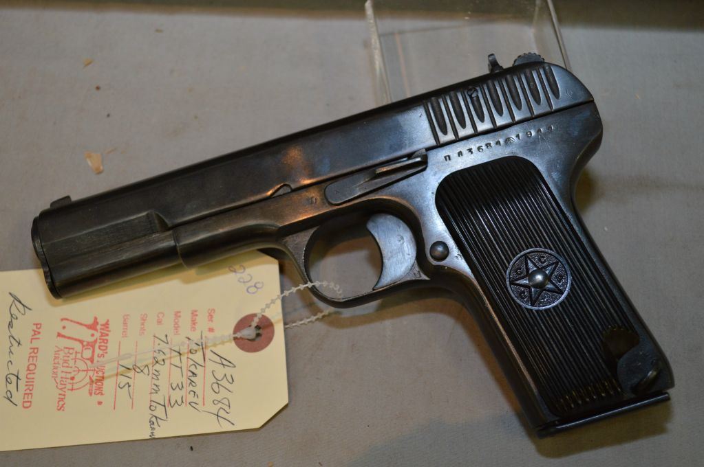 Tokarev ( Russian State Arsenal Tula ) Model TT33 7.62 MM Tokarev Cal 8 ...