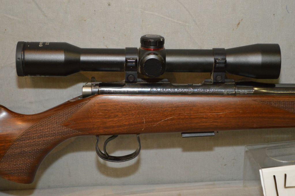 CZ Model 452 - 2E ZKM American .22 LR Cal Mag Fed Bolt Action Rifle w ...
