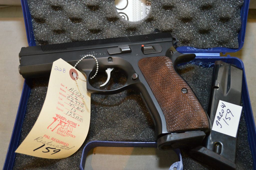 CZ Model CZ 97B ..45 Auto Cal 10 Shot Semi Auto Pistol w/ 123 mm bbl ...