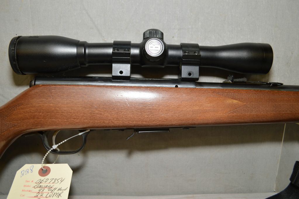 Savage Model 93 left hand .22 WMR cal. mag fed bolt action rifle w/ 20 ...