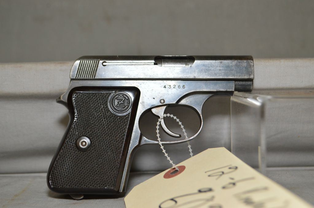 CZ, Model CZ 45, 6.35 mm cal. 8 shot semi-auto pistol w/ 64 mm bbl ...