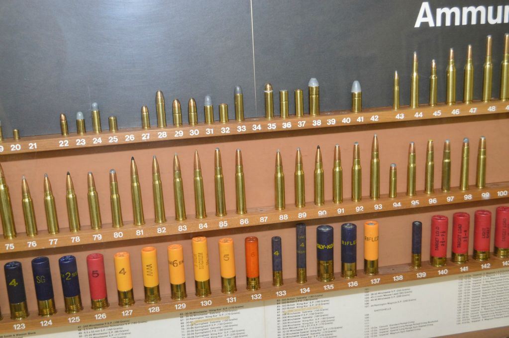 CIL Bullet & Shell Display # 9 Display [ 4'3" Long - 22 1/2" Width - by ...