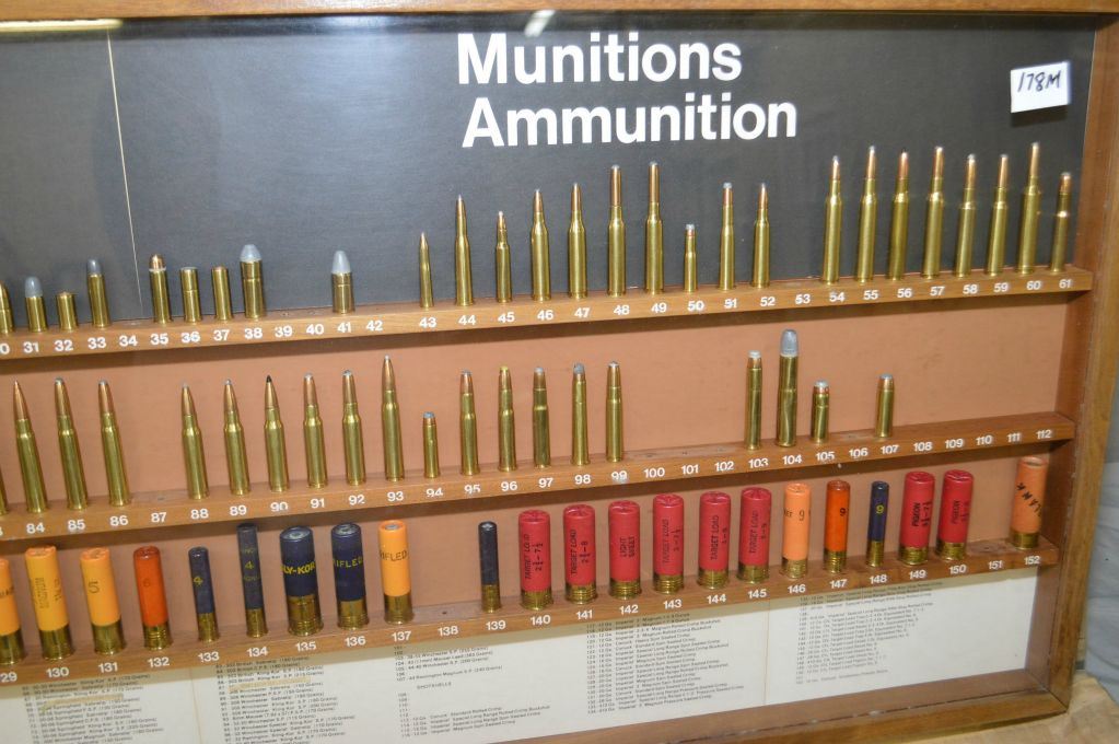 CIL Bullet & Shell Display # 9 Display [ 4'3" Long - 22 1/2" Width - by ...