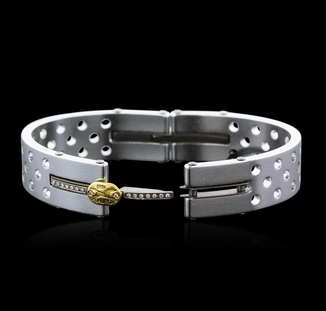 Sauro Stainless Steel Bangle Bracelet