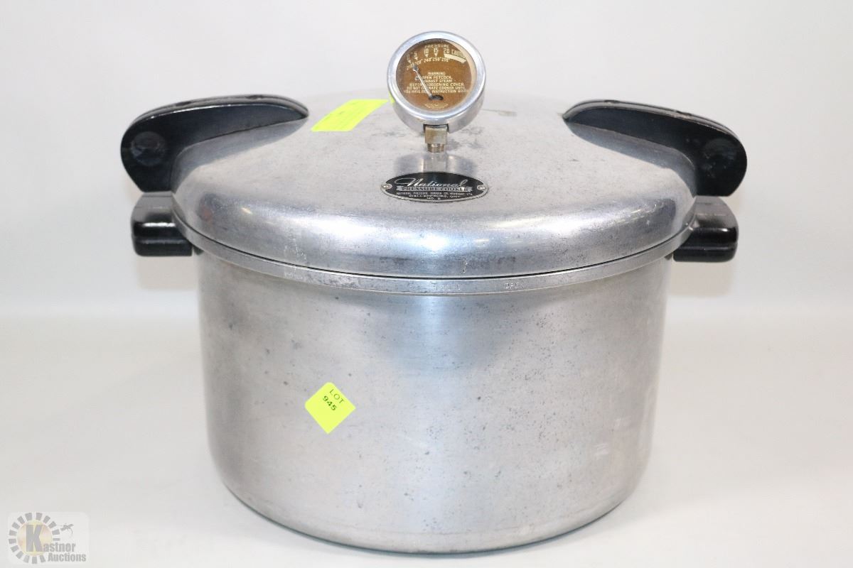VINTAGE NATIONAL PRESSURE COOKER WITH CONTENTS vintage-national-pressure-cooker-with-contents