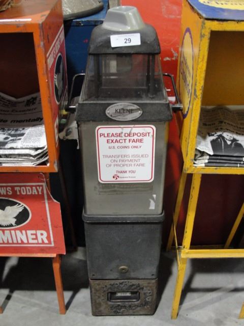 Vintage bus coin box