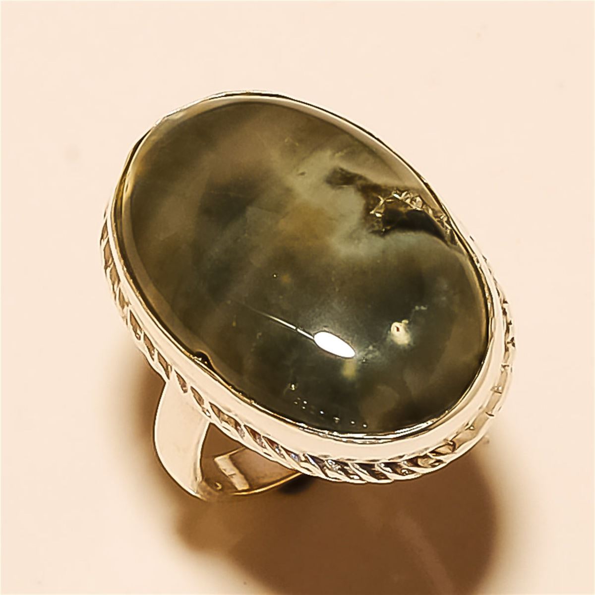 Ocean Jasper RING Solid Sterling Silver