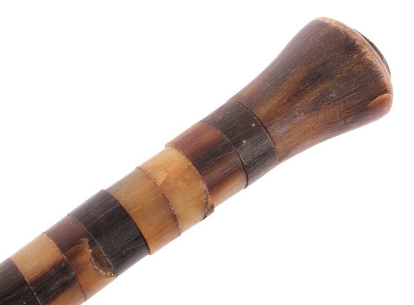 Buffalo Horn Handle Plantation Owner Cane