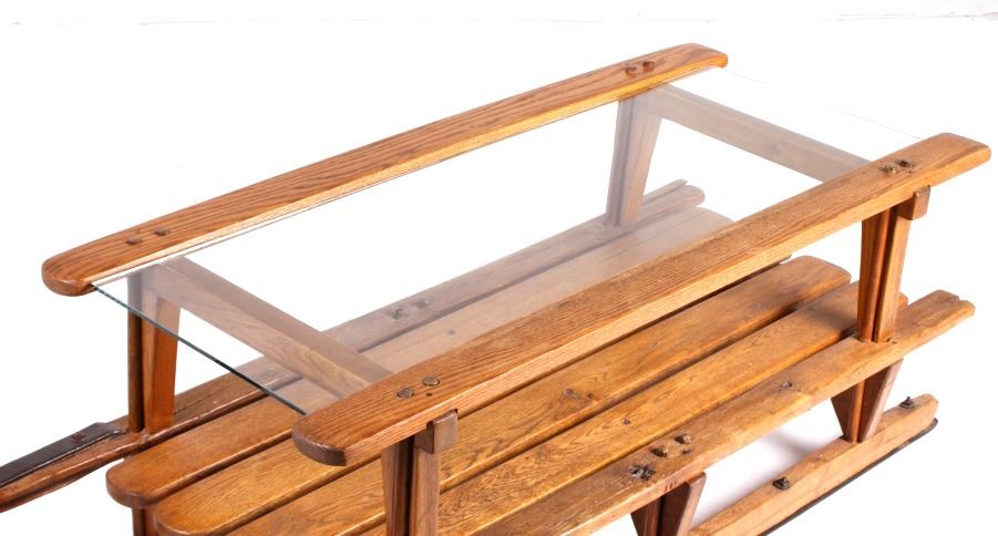 Antique Sleigh Coffee Table