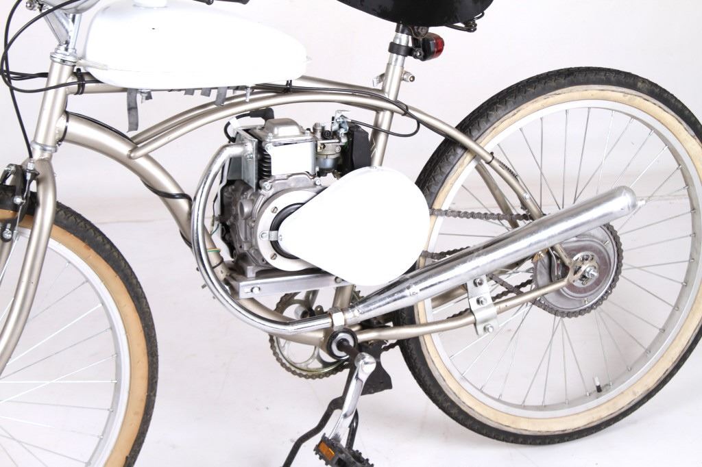 Bicycle Mounted With Engine