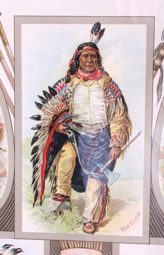 Framed Native American Lithograph
